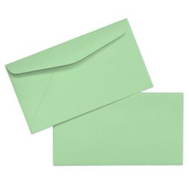 #6 3/4 24lb Green Springhill Bond Regular Envelope | Envelope Cafe